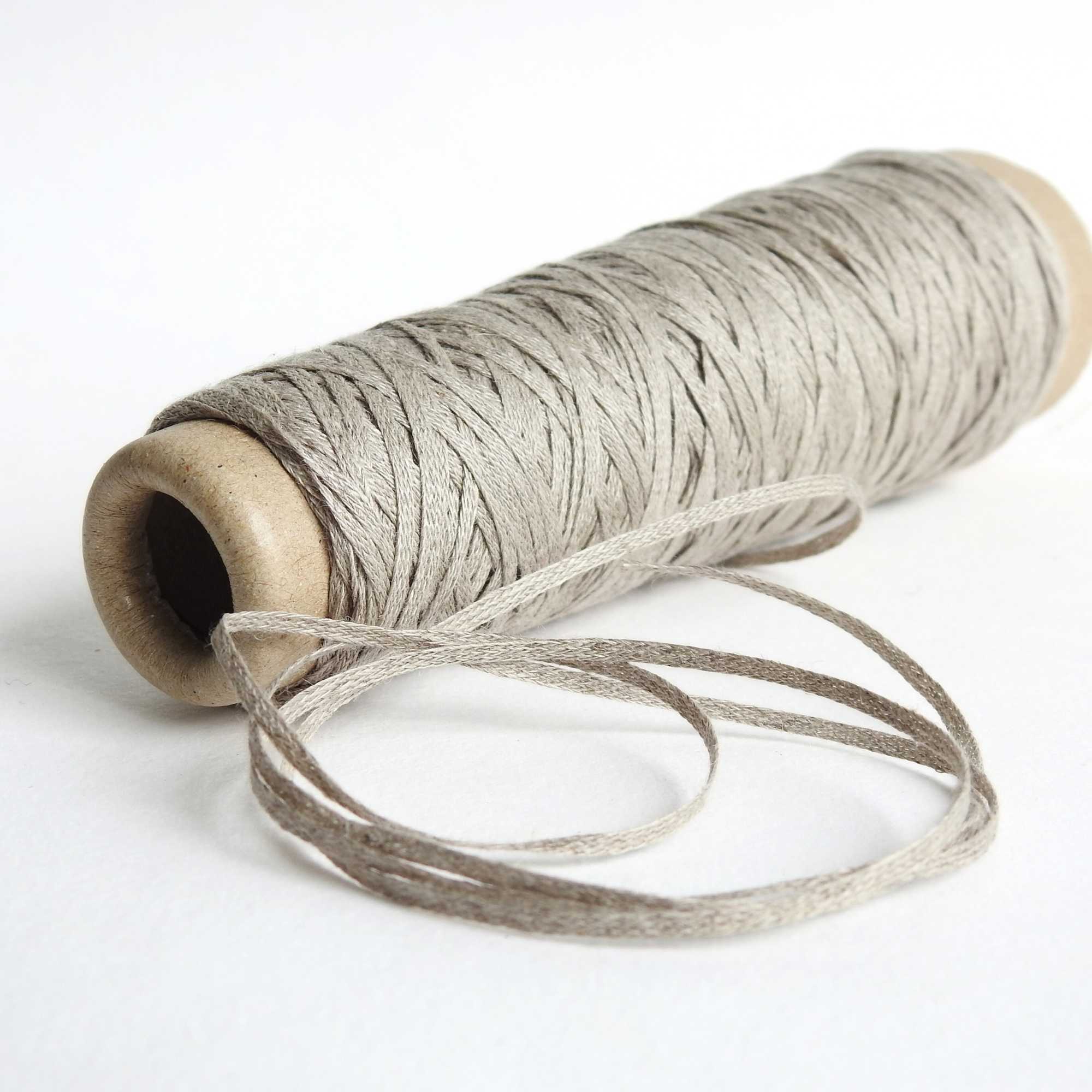 Linen Yarn - Natural Vegan Waxed Recycled | ORA Fabulous Fibres