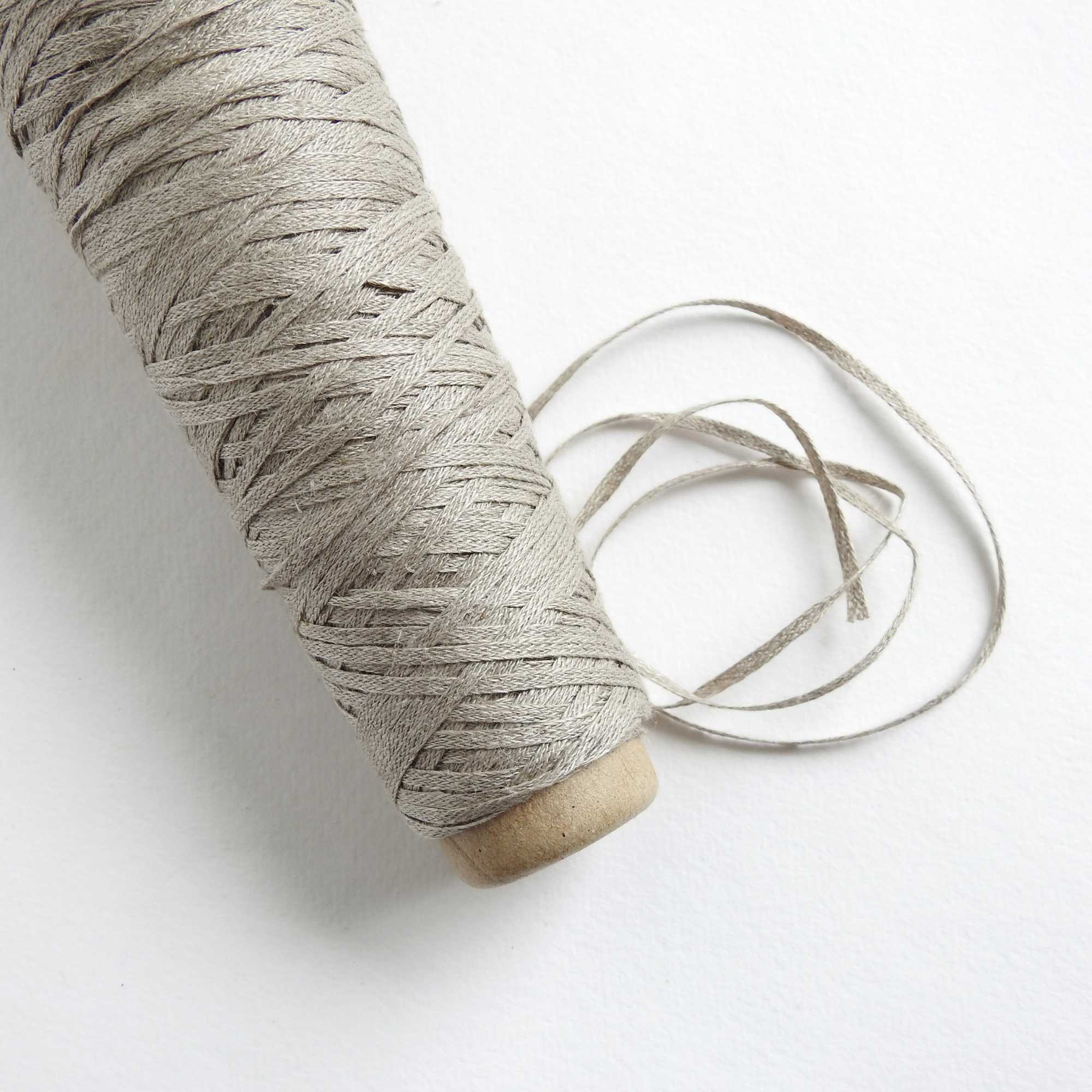 Linen Yarn - Natural Vegan Waxed Recycled | ORA Fabulous Fibres