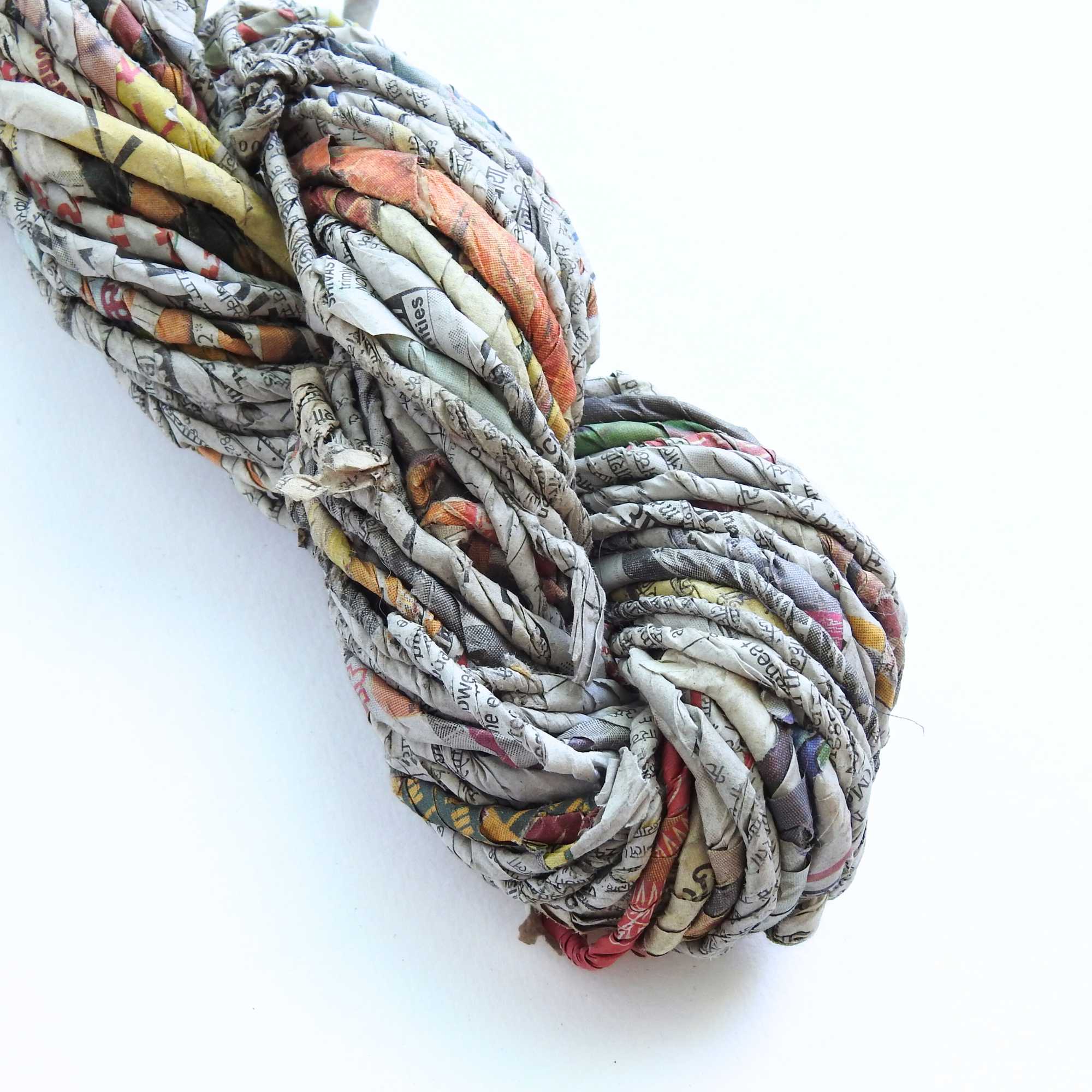 Newspaper Yarn | Recycled Chunky Clean Sustainable | Weaving Crafts ...